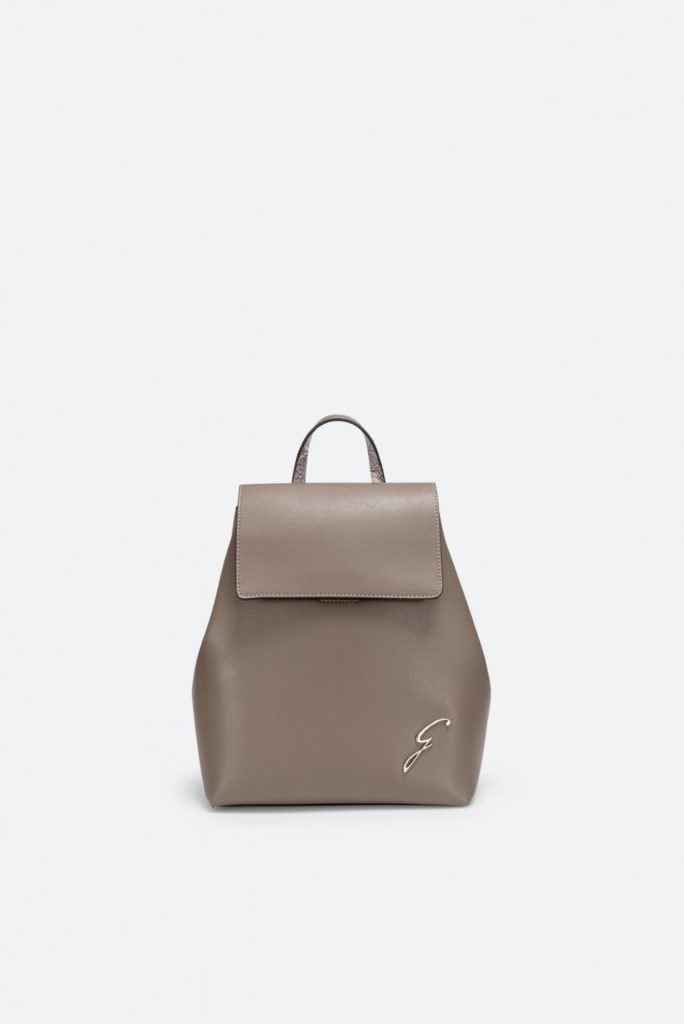 Gattinoni Denise Backpack PU/PVC Taupe | Iconed.it