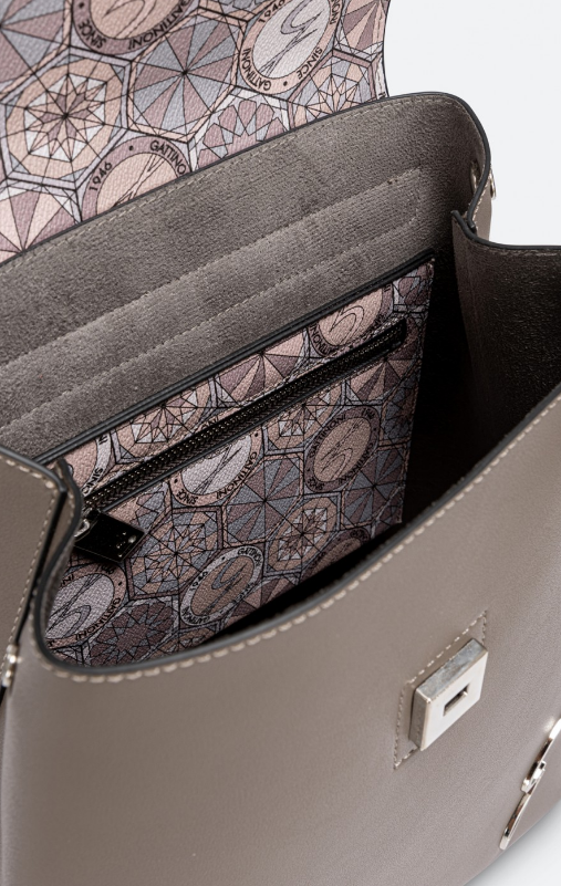 Gattinoni Denise Backpack PU/PVC Taupe | Iconed.it
