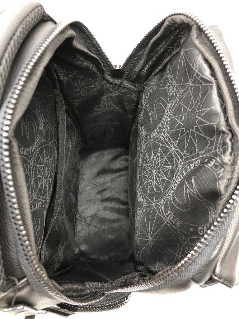 Gattinoni Tristan M Backpack Bag PU Black | Iconed.it